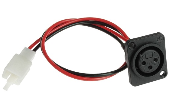 3 Pin Black Nylon XLR Charger Port with 24" Wires and Connector #CNX ...