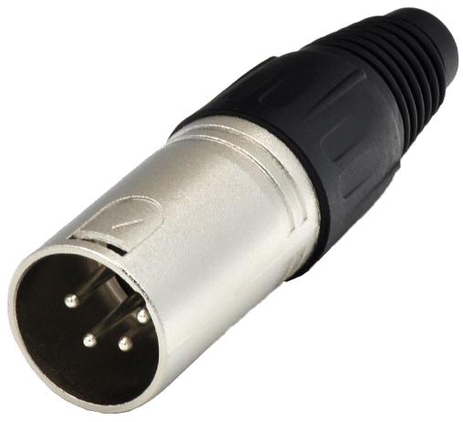 4 Pin Male XLR Cord Mount Charger Plug for Tech Station #CNX-XLR40-TS
