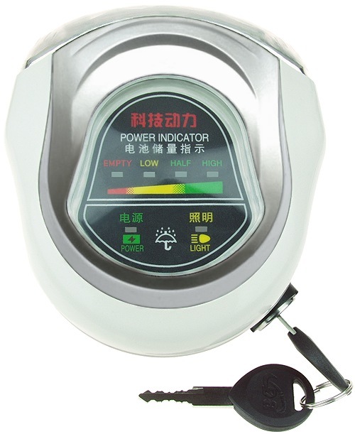 48 Volt Electric Scooter or Bicycle Handlebar Mount Headlight Dashboard ...
