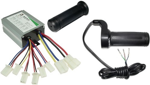 24 Volt 500 Watt Electric Scooter Controller and Throttle Kit #KIT-81