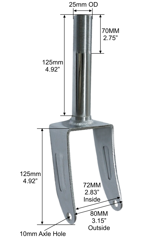Front Fork for Dolphin Body Electric Mini Scooters with 8-Inch Wheels # ...